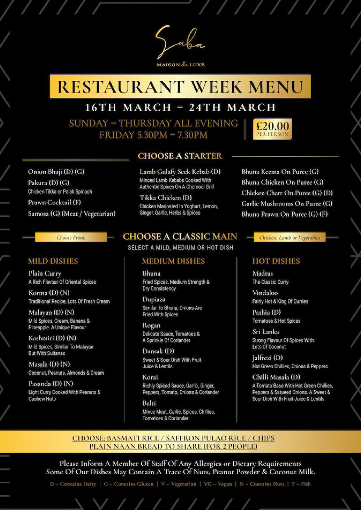 Restaurant Week - Saba Maison de Luxe